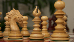 Raging Stallions Series Luxury Staunton Blood Rosewood Chessmen - 4.4 ...