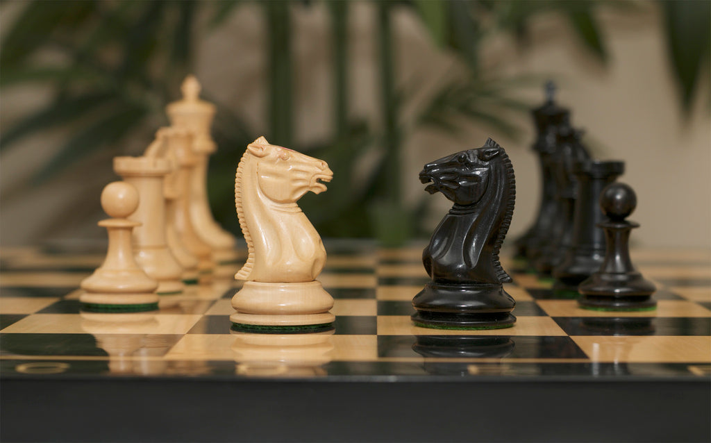 Morphy Cooke 1849-50 Vintage 3.5" Reproduction Chess Set in Non-Antiqu ...