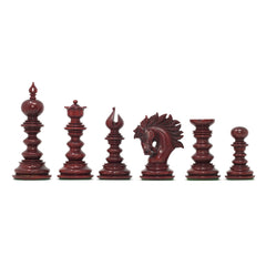 Raging Stallions Series Luxury Staunton Blood Rosewood Chessmen - 4.4 ...