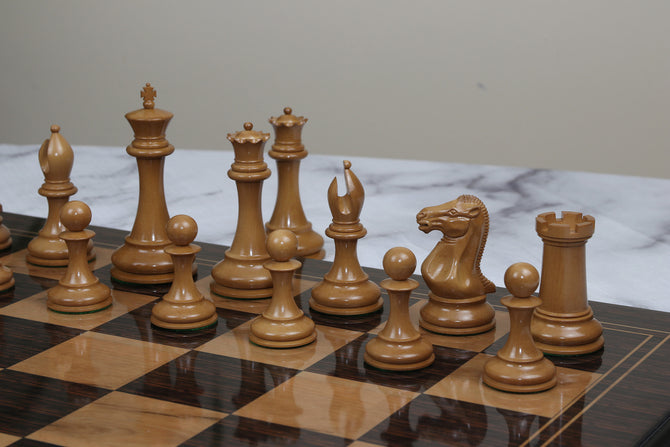Raging Stallions Series Luxury Staunton Blood Rosewood Chessmen - 4.4 ...