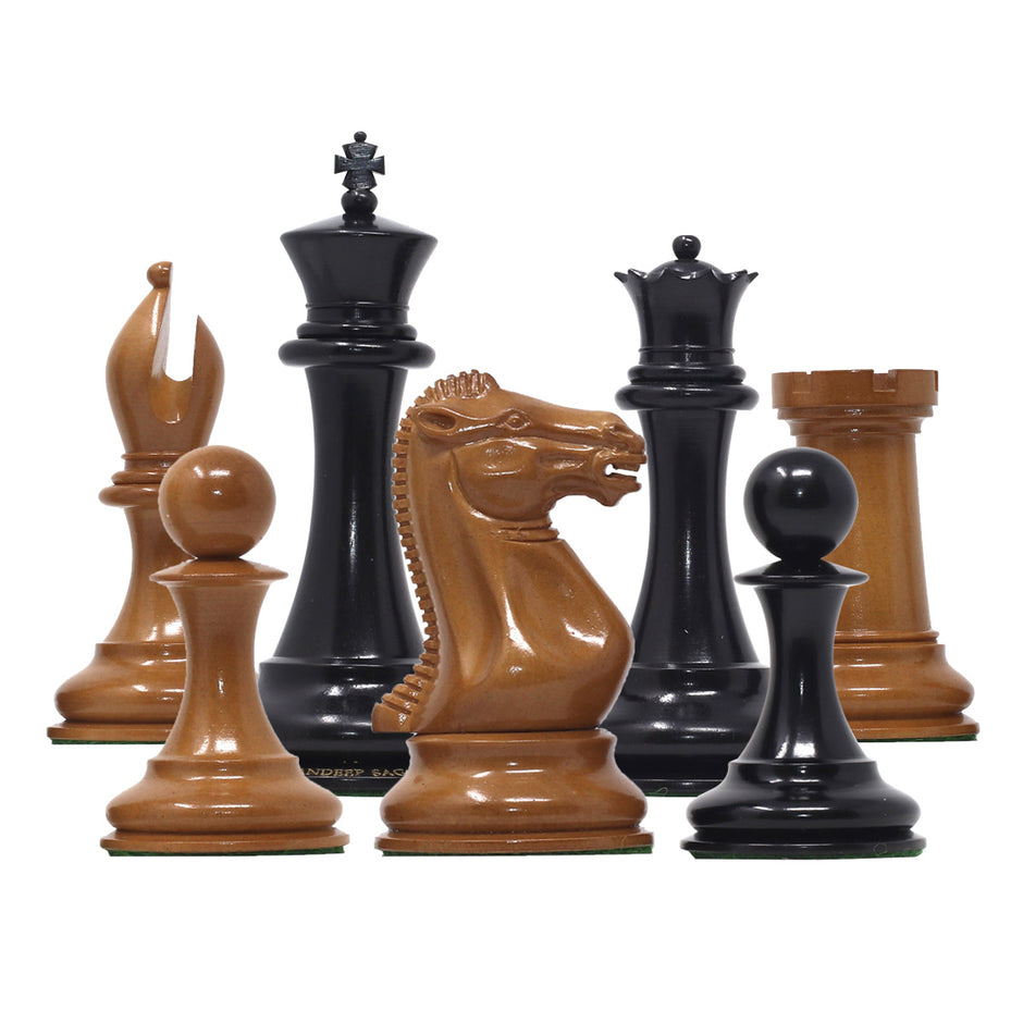 Raging Stallions Series Luxury Staunton Blood Rosewood Chessmen - 4.4 ...
